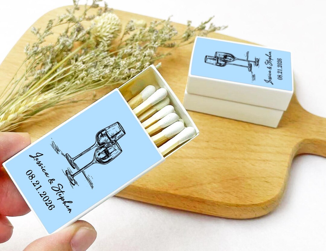 Personalized Wedding Matchboxes/custom Wedding Party Matches Favors ...