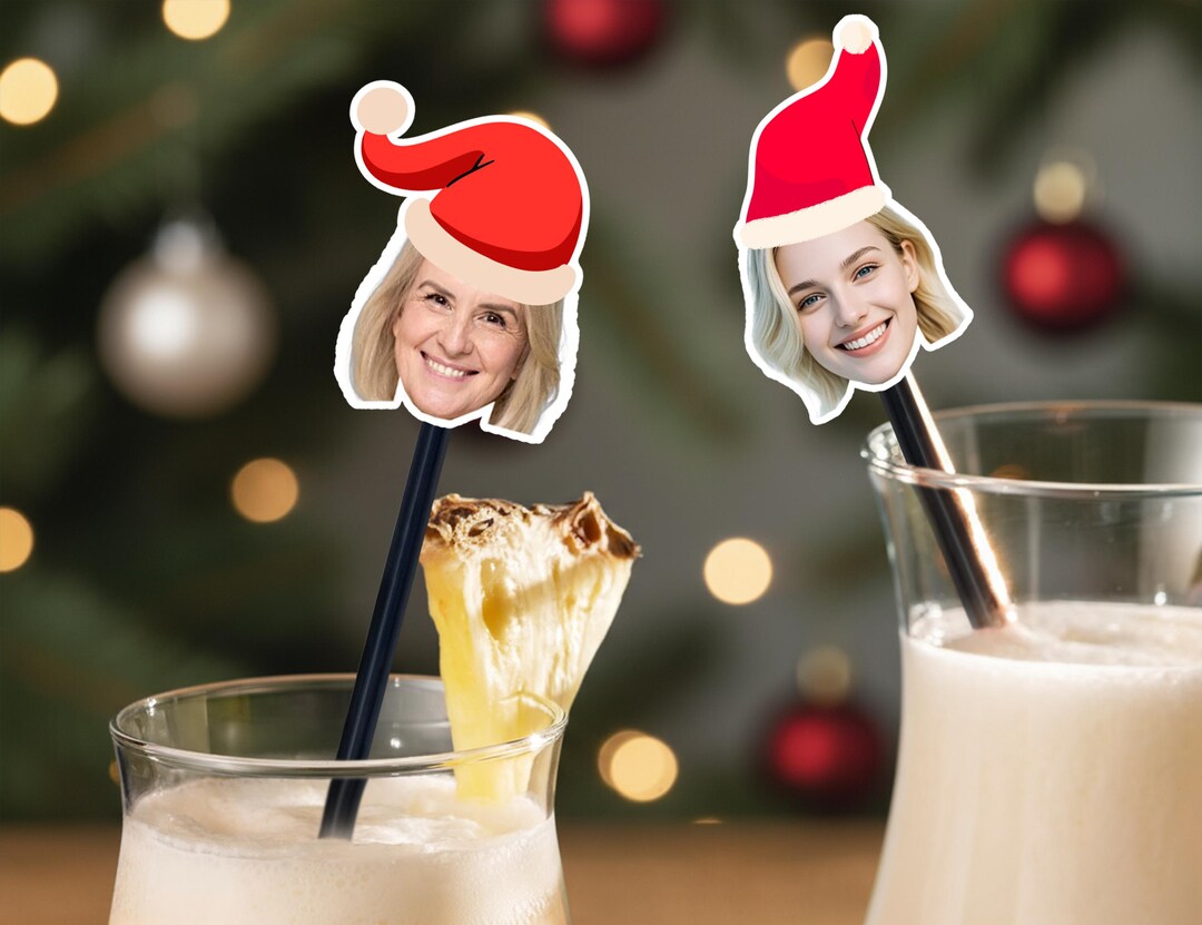 Personalized Stir Sticks for Christmas/custom Santa Hat Stirrers ...