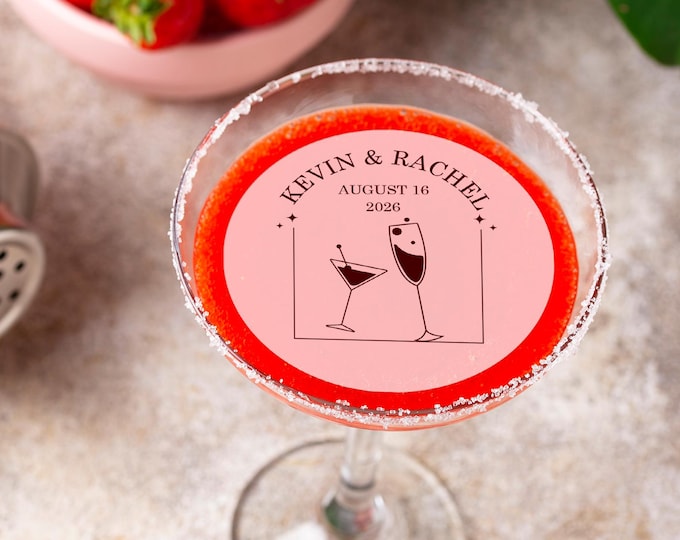 Edible Wedding Drink Toppers/champagne Tower Wedding Cocktail Toppers ...