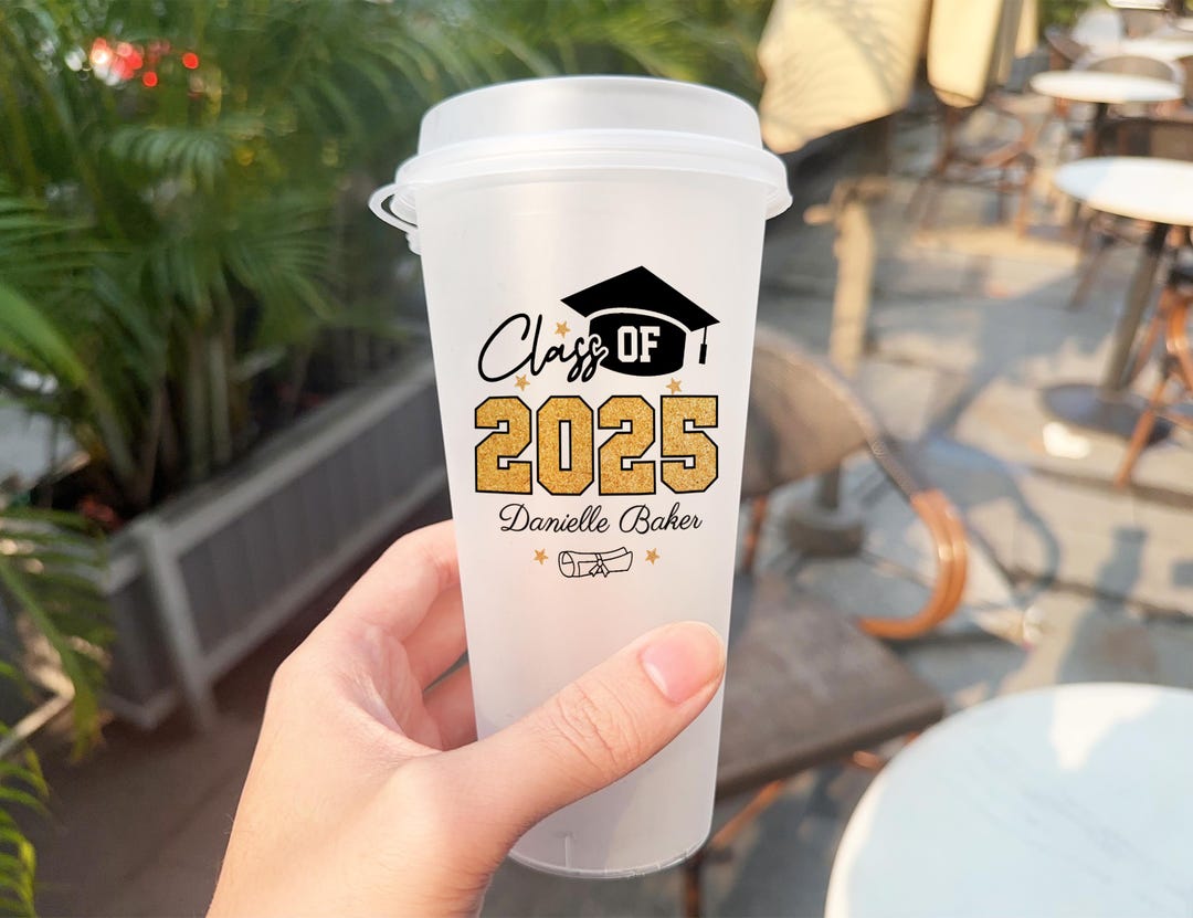Personalized Graduation Party Cups, Class of 2025 Decorations, Grad ...