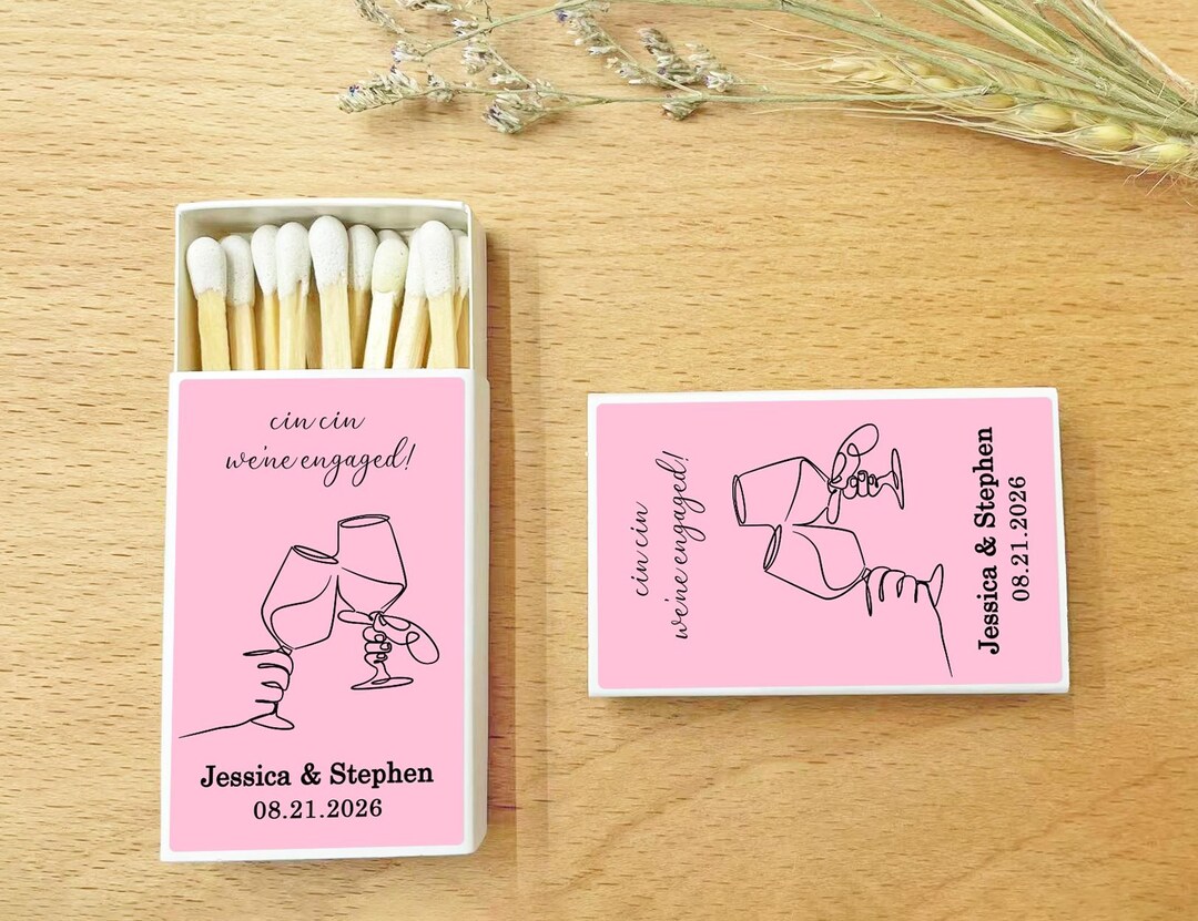 Personalized Matchboxes Wedding Favors in Bulk/custom Wedding Party ...
