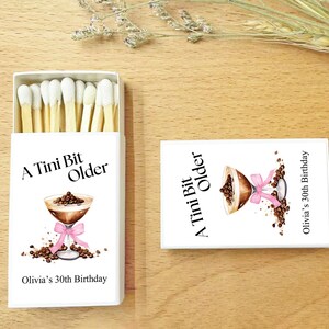 Martini Themed Birthday Matchbooks/espresso Martini Birthday Matchboxes ...