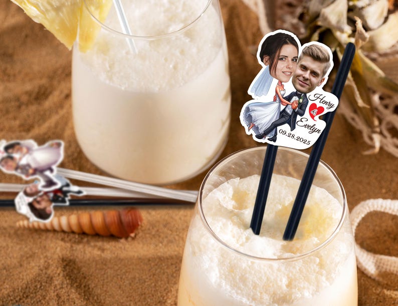 Wedding Stir Sticks With Face/personalized Photo Face Drink Stirrers ...