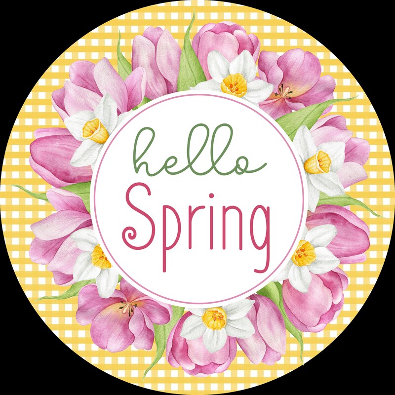 Spring Wreath Sign - Etsy