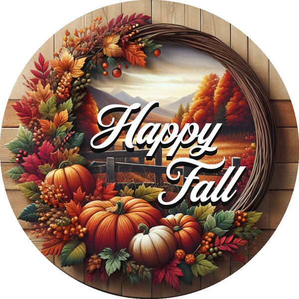 Fall Wreath Signs - Etsy