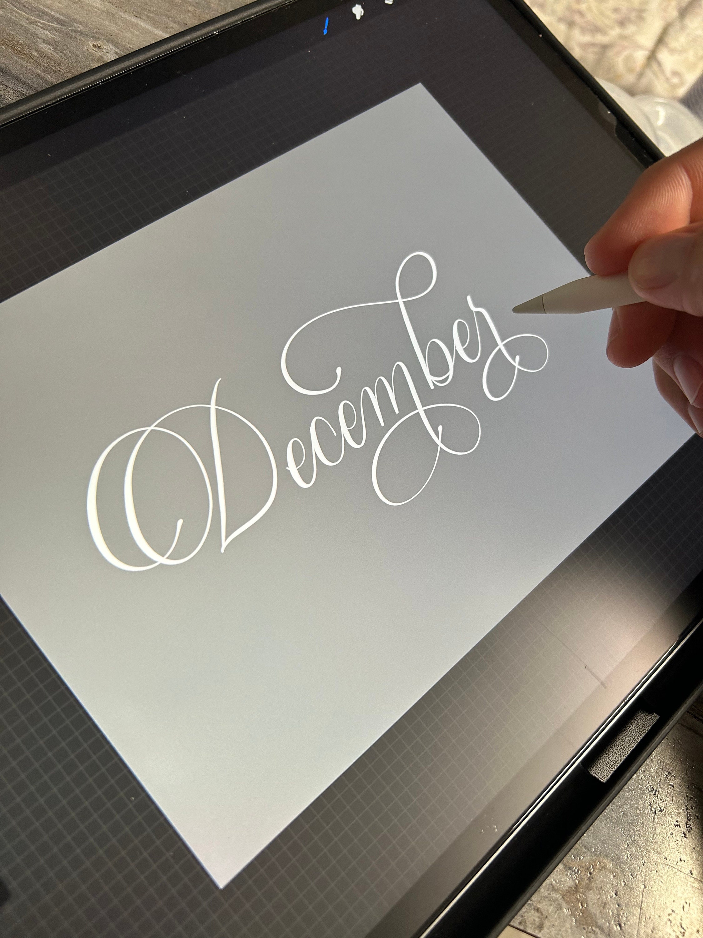 December Svg Png Handwritten File - Etsy