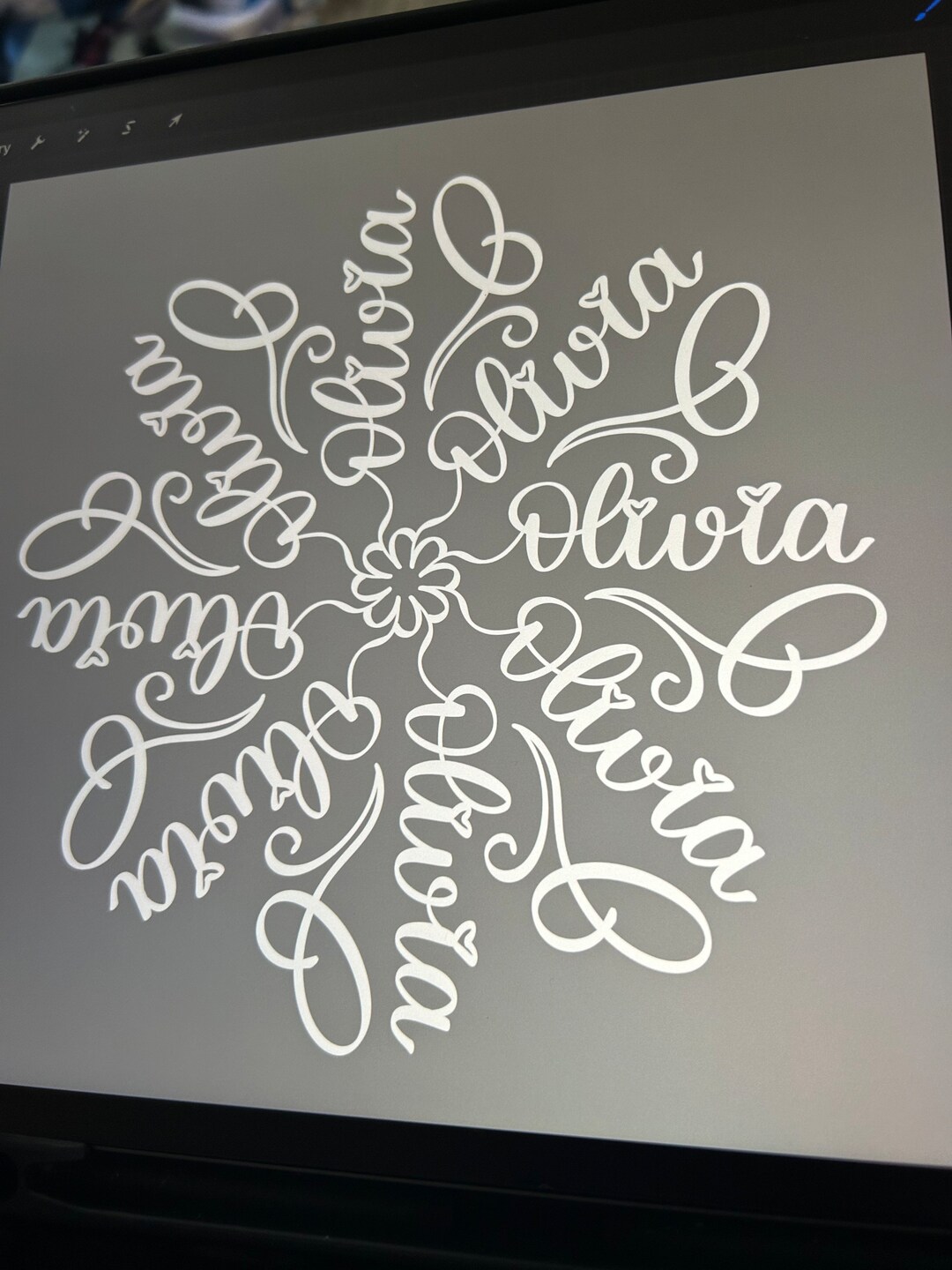 Customizable Name Flake PNG File - Etsy