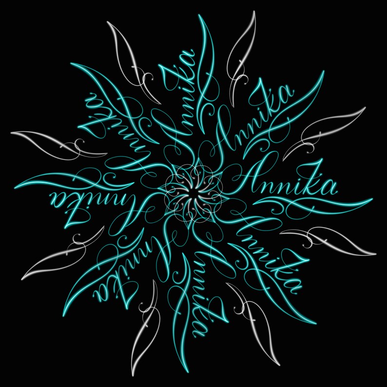 Mandala Name Digital Print (mandala PNG, Mandala Ideas, Customized ...