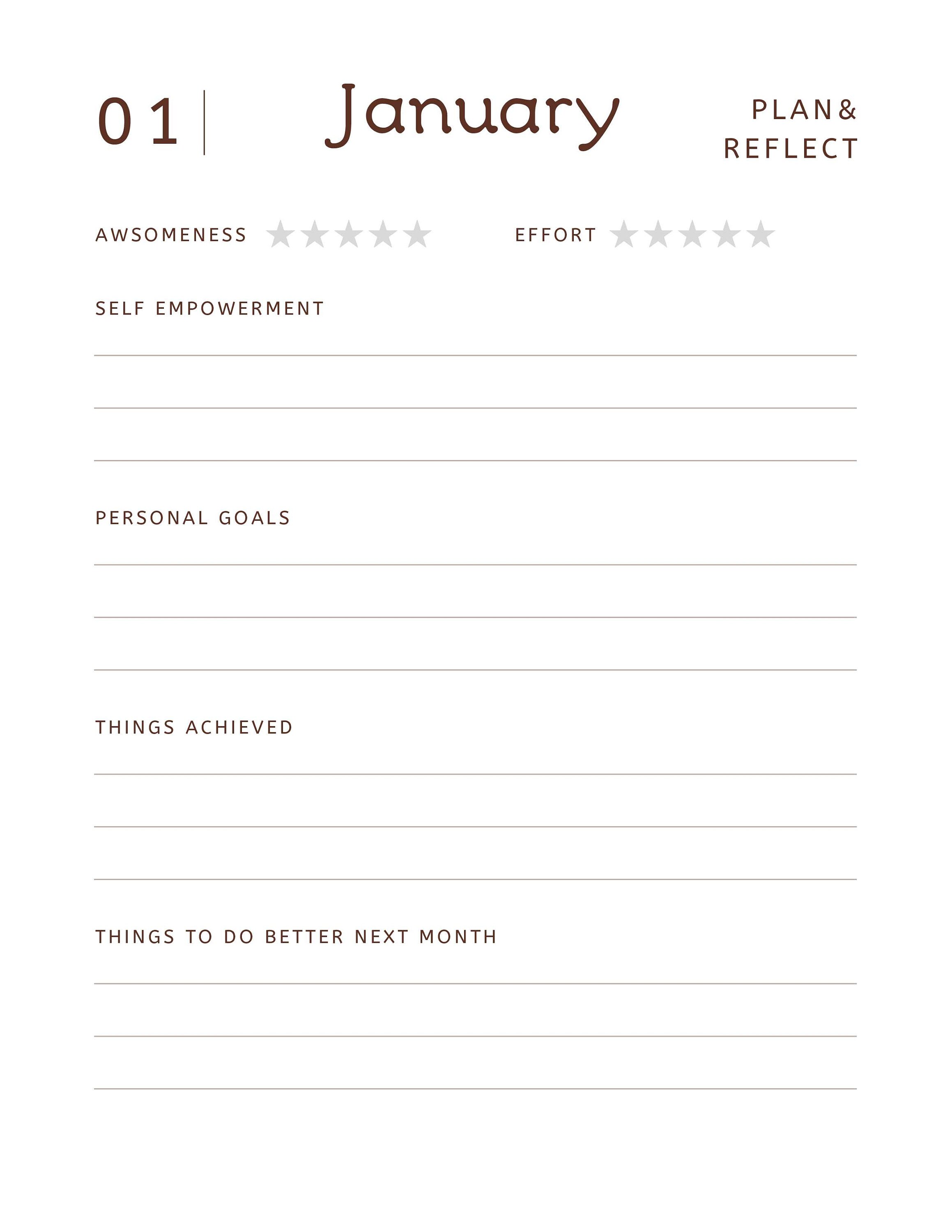 Printable Dog Monthly Calendar & Planner - Etsy