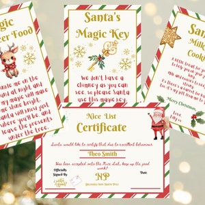 Editable Santas Milk and Cookies Download - Etsy