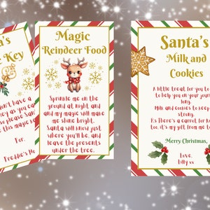 Editable Santa’s Milk and Cookies Download - Etsy
