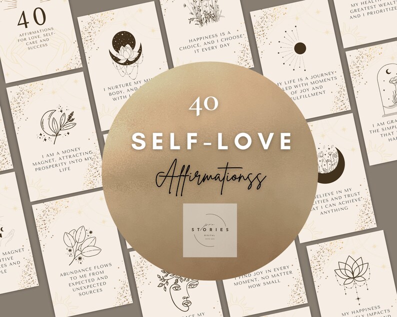 40 Printable Affirmation Cards for Confidence, Self-care, Success - Etsy