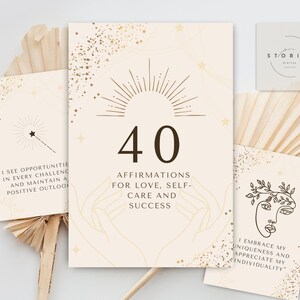 40 Printable Affirmation Cards for Confidence, Self-care, Success - Etsy