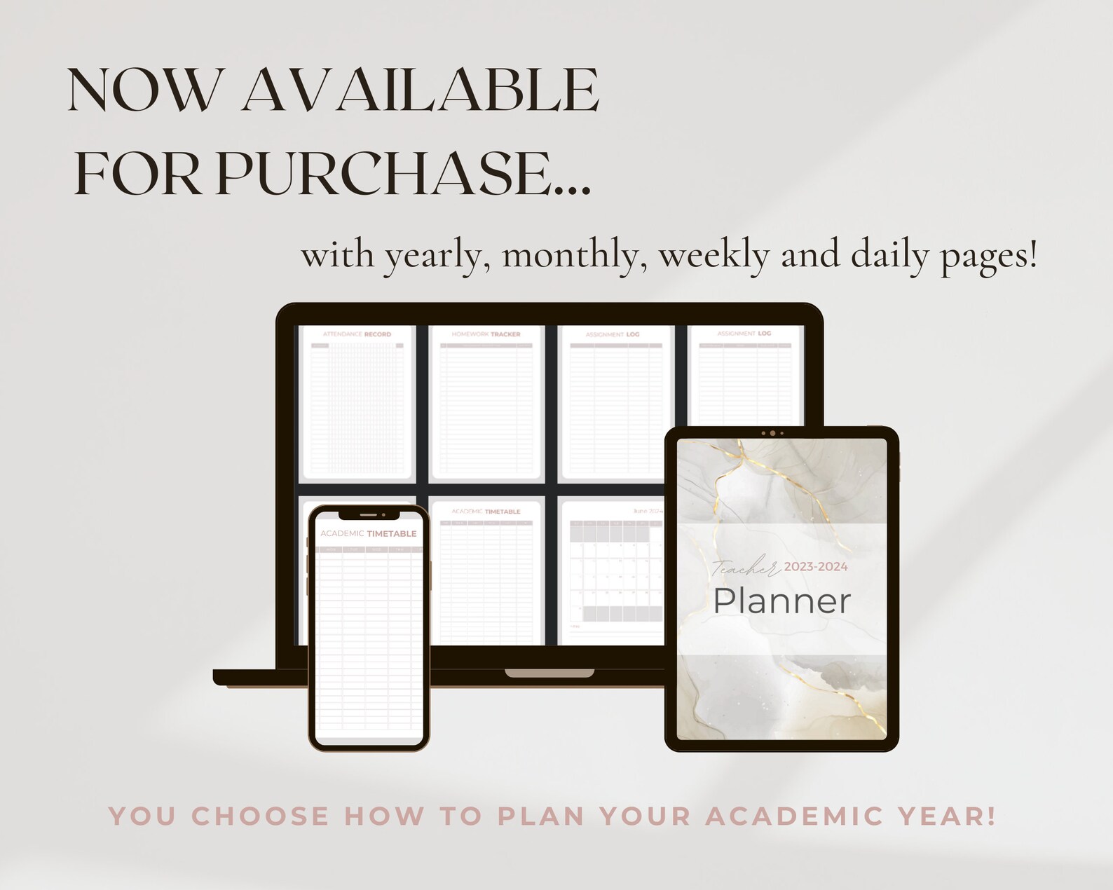 Digital Teacher Planner Printable 2024 - Etsy
