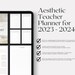 Digital Teacher Planner Printable 2024 - Etsy
