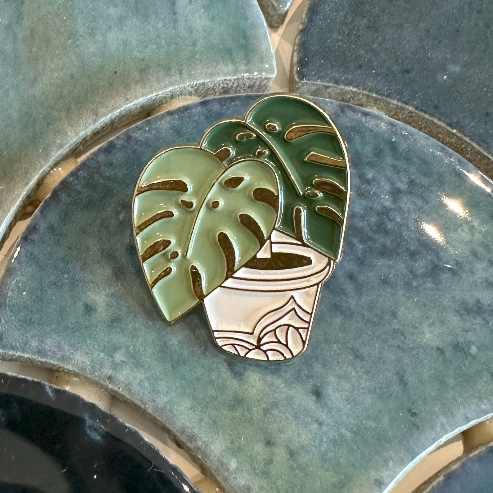 Monstera Plant Enamel Pin Plant Pin Plant Enamel Pin Plant Brooch ...