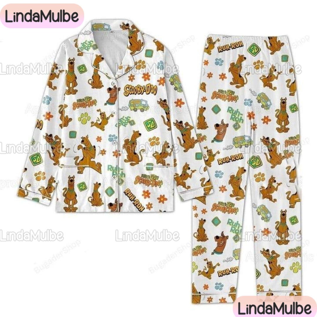 Scooby Doo Pajamas Set, Scooby Doo Long Sleeve Pyjamas Set, Womens ...