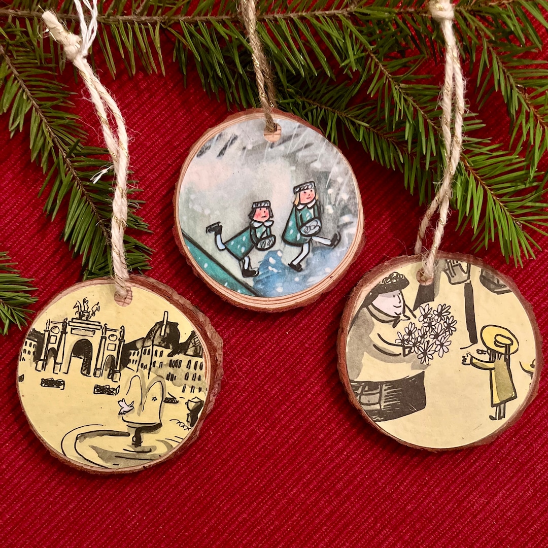 Storybook Ornaments set of 3 Madeleine - Etsy