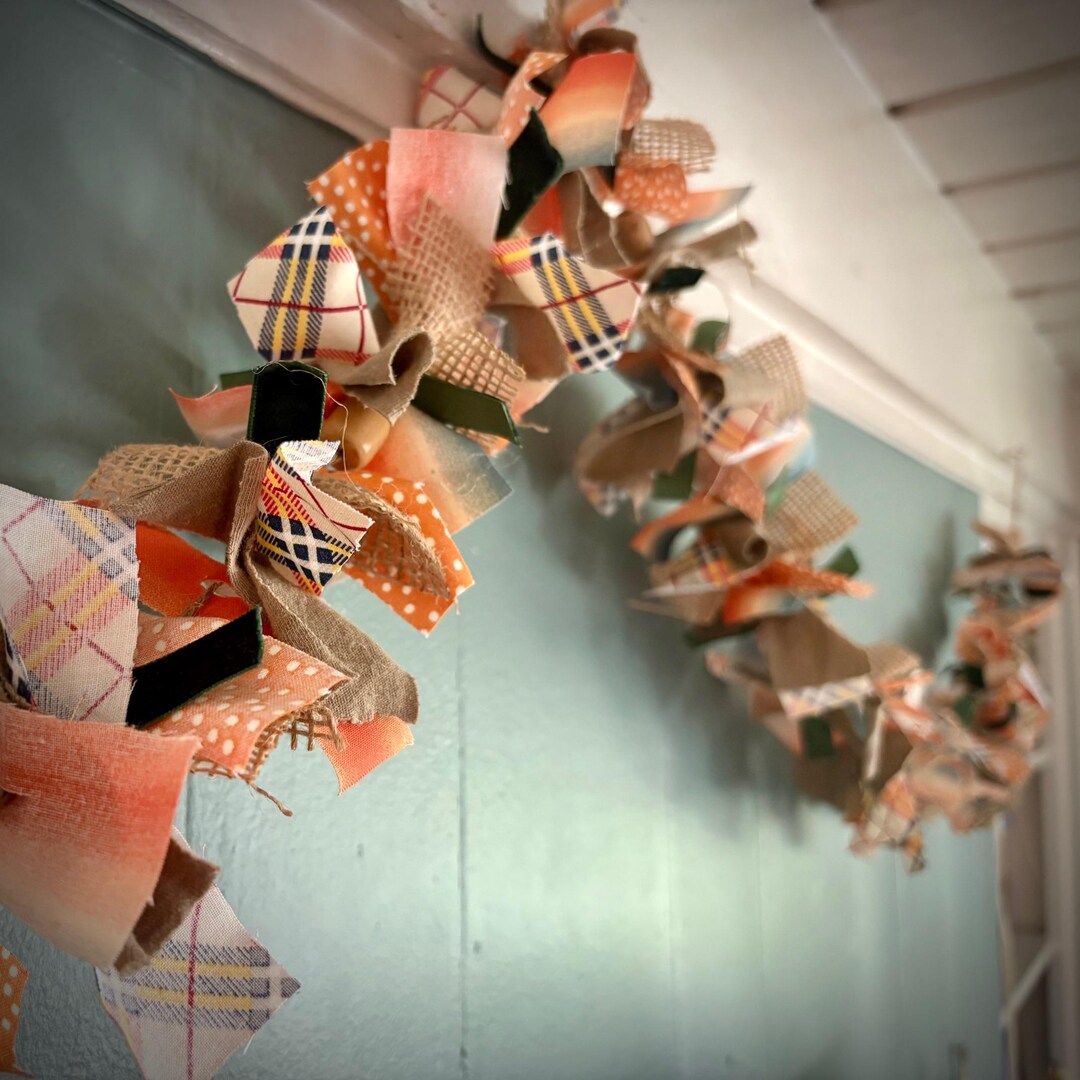 Scrap Fabric Garland - Etsy
