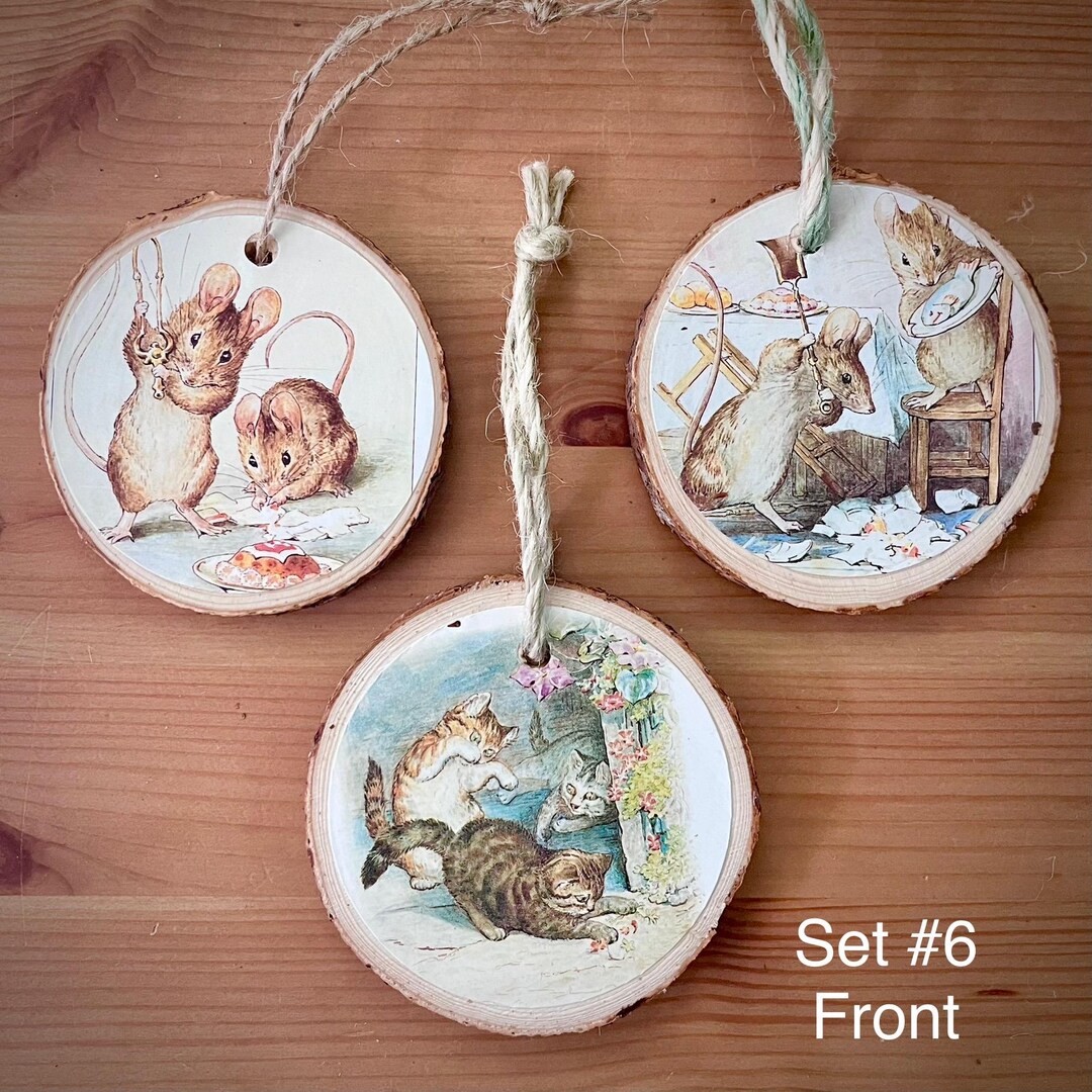 Storybook Spring Ornaments (set of 2 or 3) - Beatrix Potter - Etsy