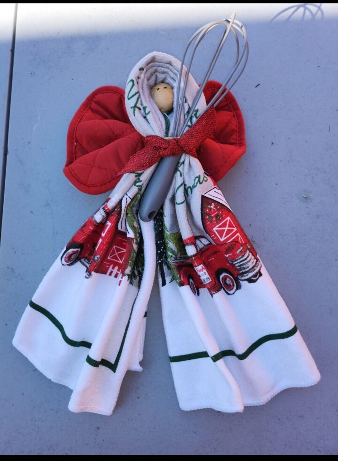 Angel Dish Cloth & Pot Holder Set - Etsy