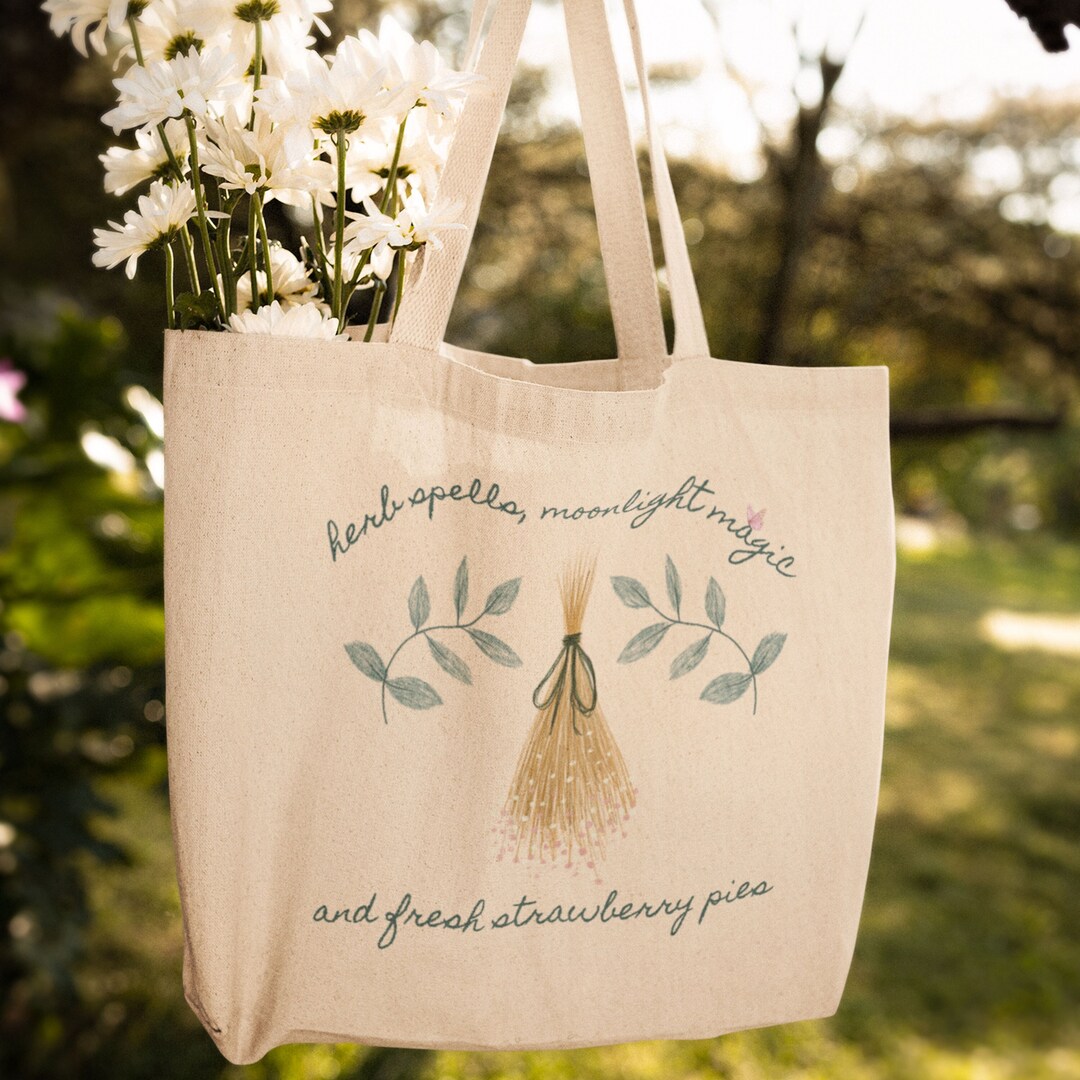 Cottagecore Tote Bag, Cottagecore Gifts, Gifts for Witches, Cottagecore ...