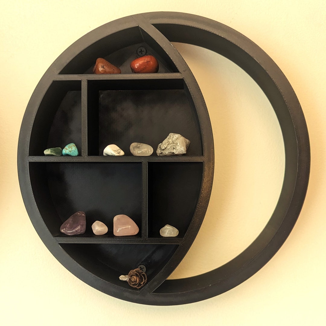 Crescent Moon Crystal Shelf - Etsy