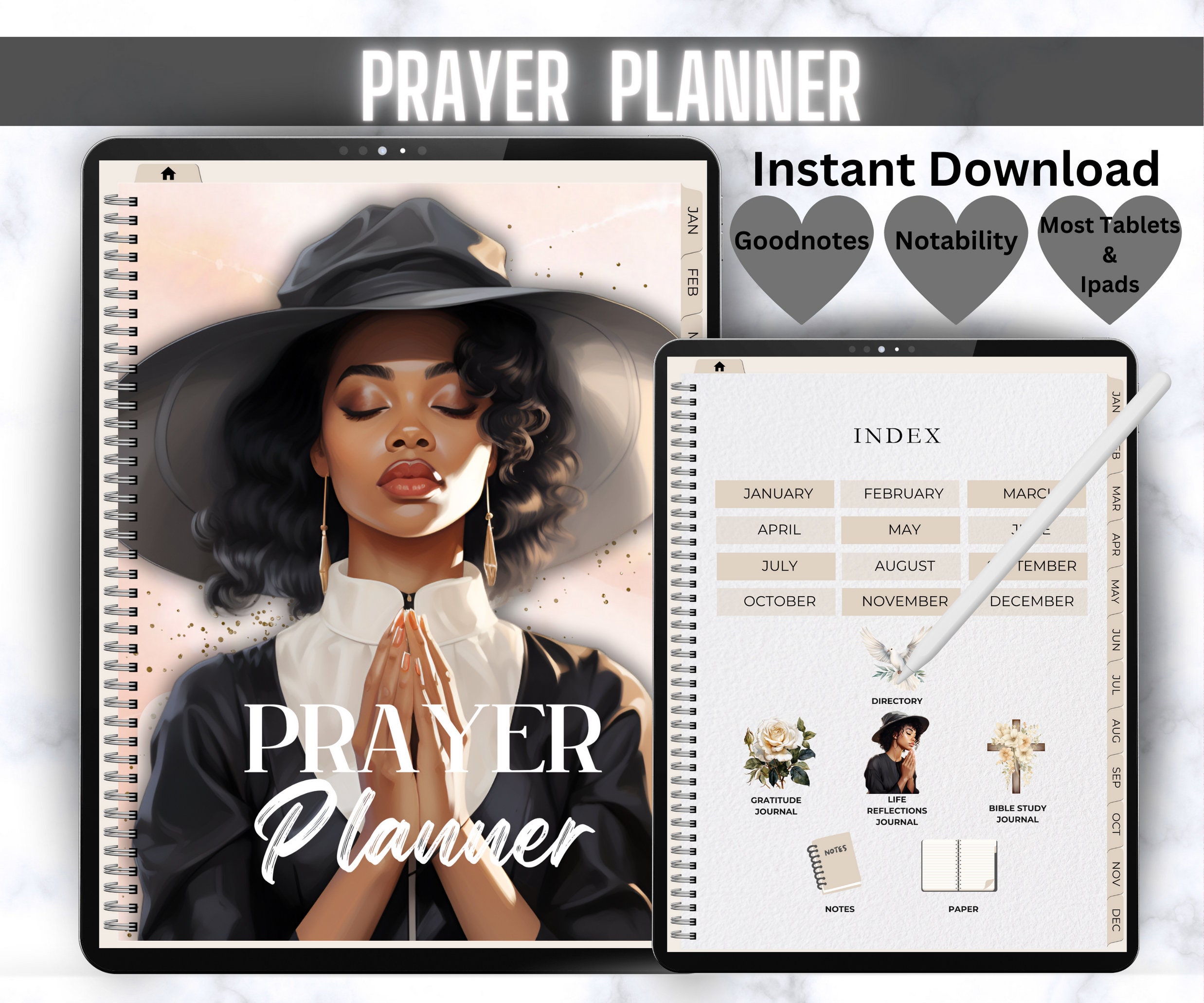 Black Girl Prayer Planner Prayer Journal 2025 Planner Black Girl Bible ...