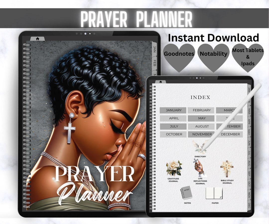 Black Girl Prayer Planner Prayer Journal 2025 Planner Black Girl Bible ...