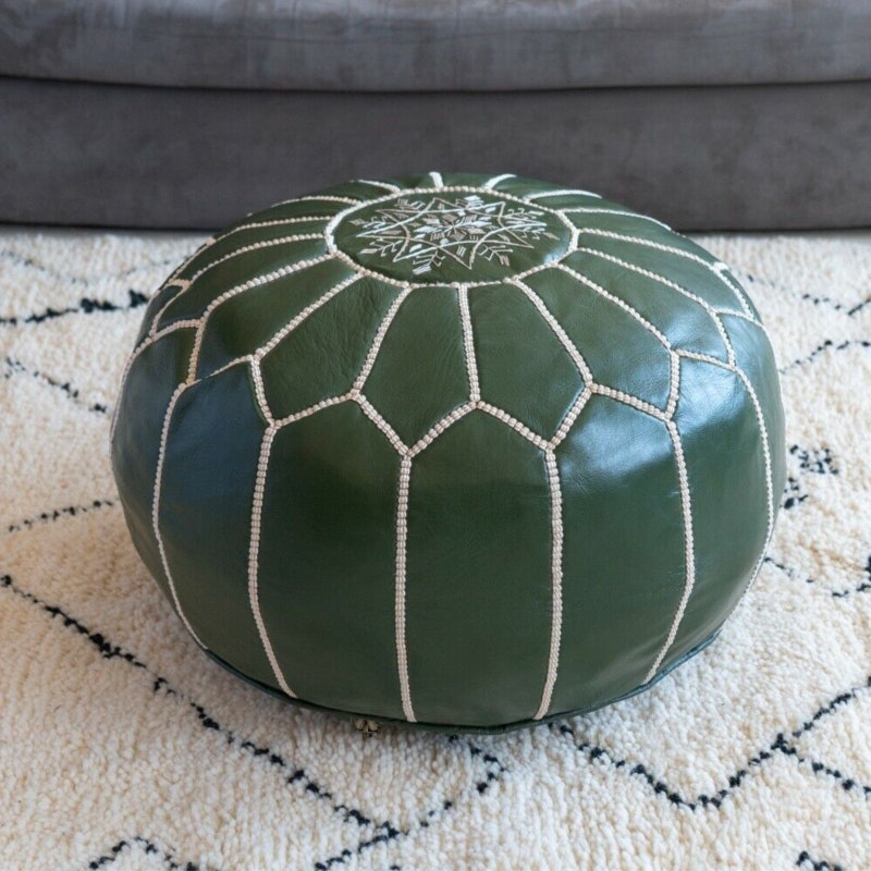 Green Pouf - Etsy