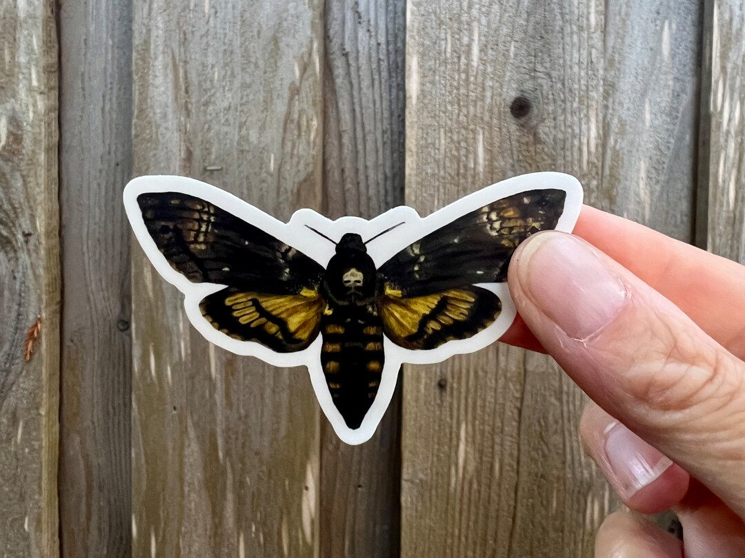 Death Hawk Moth Sticker - Etsy
