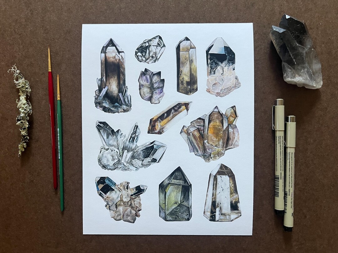 Cryatal Compilation Archival Art Print - Etsy