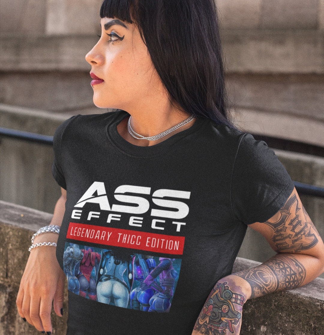 Mass Effect Ass Effect Legendary Thicc Edition Womens Tee Etsy 1174