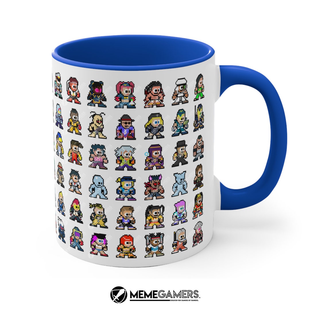 Street Fighter 8-bit Character Mug – Retro Gamer Coffee Cup - Etsy