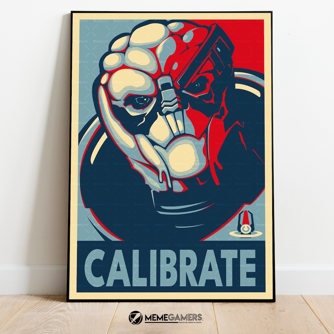 Mass Effect Poster, Garrus Vakarian Calibrate Print, Game Room Decor - Etsy
