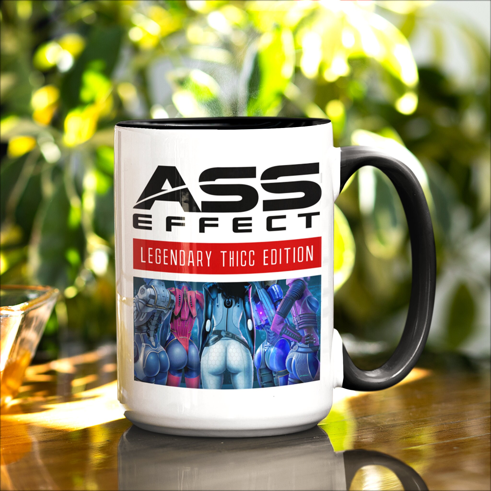 Mass Effect Ass Effect Legendary Thicc Edition White Mug 15oz Etsy 4160