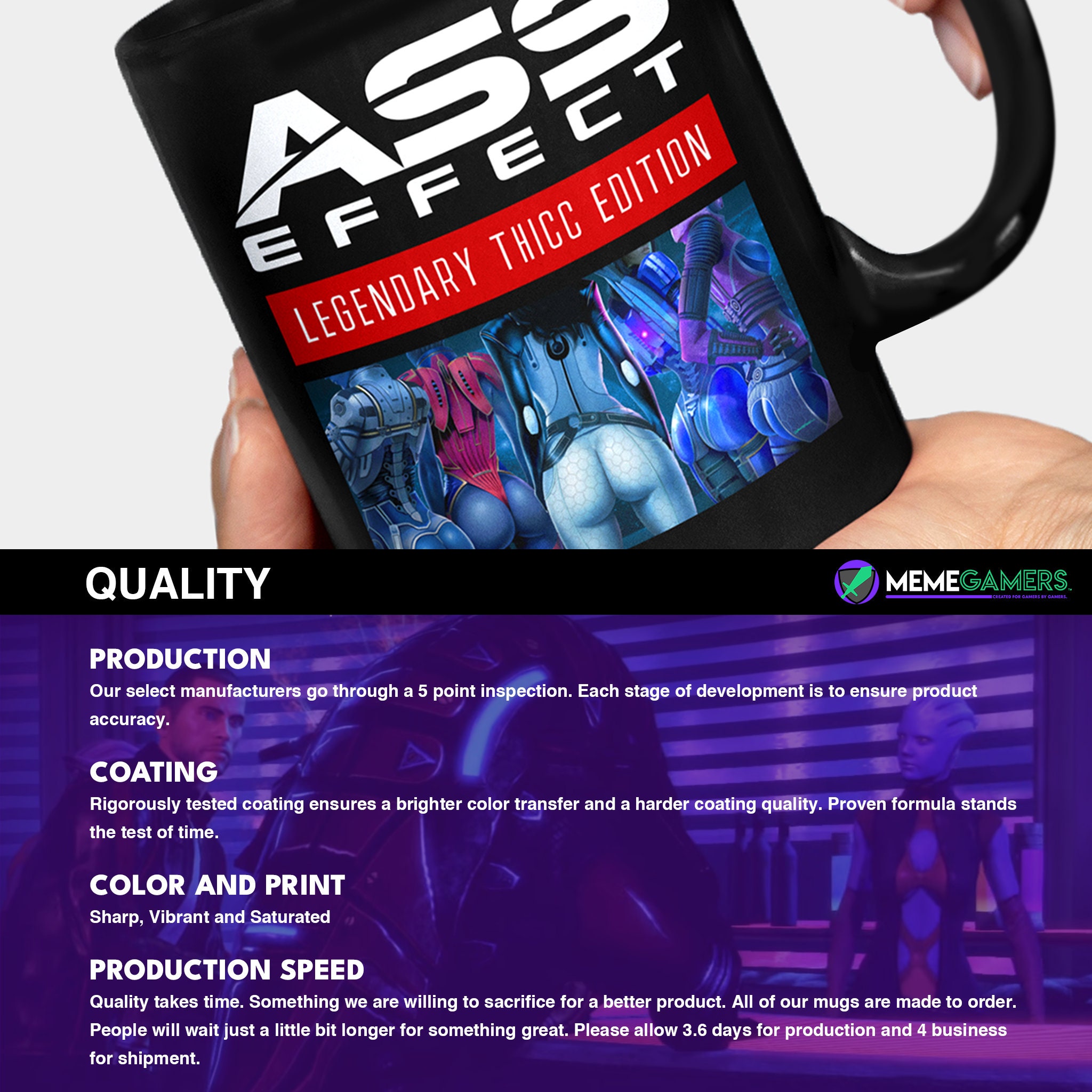 Mass Effect - Ass Effect, Legendary Thicc Edition - White Mug 15oz - Etsy