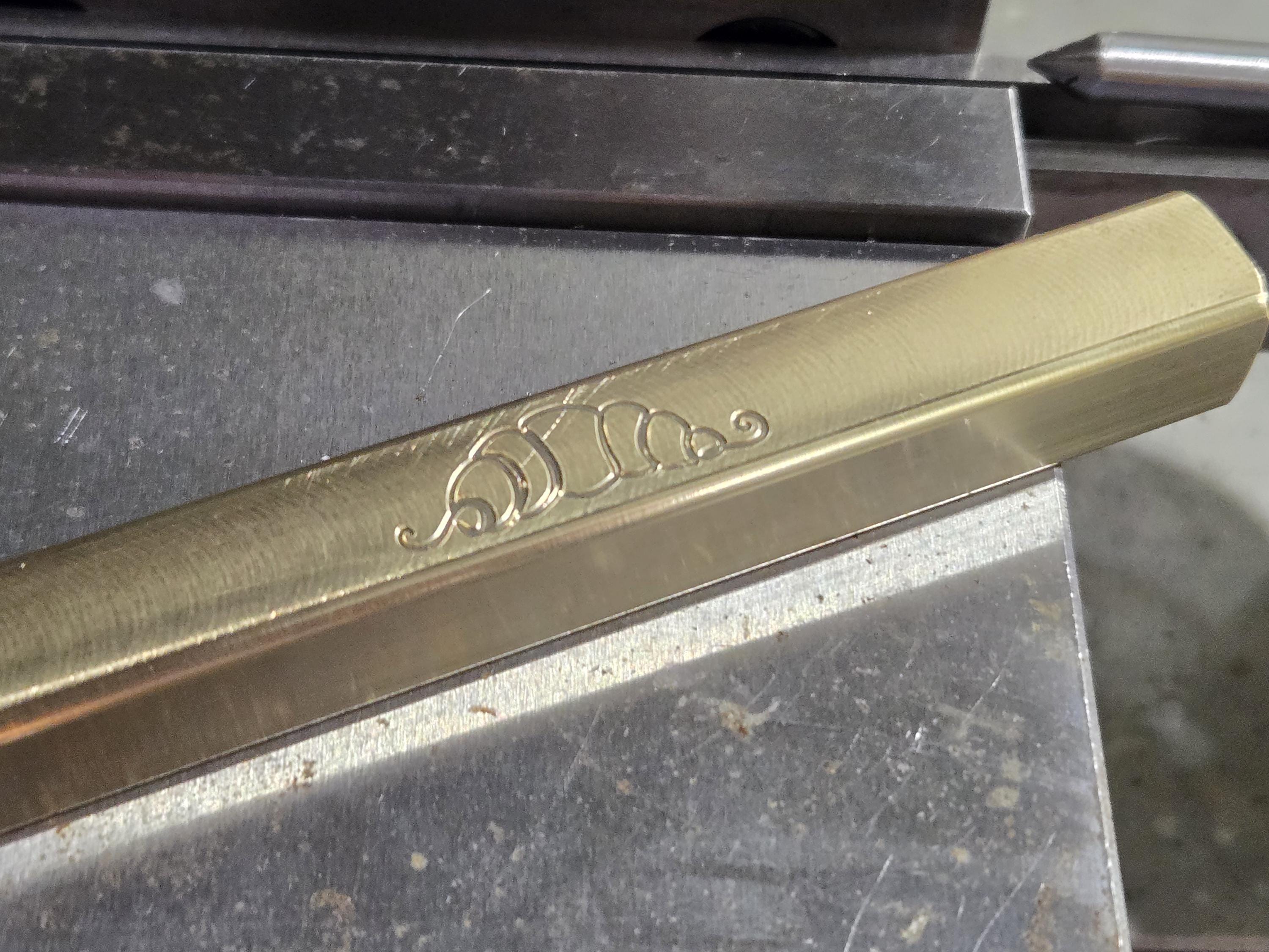 X-acto Handle #1, Square Brass, Engraving Available - Etsy
