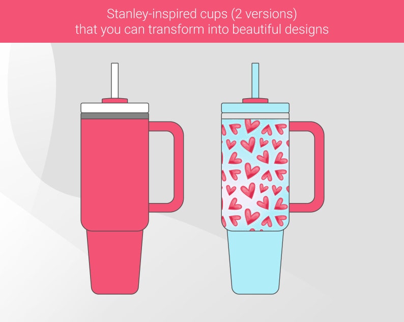 Stanley Cup SVG 2 Versions, 40oz Stanley Tumbler SVG, Stanley Cup ...