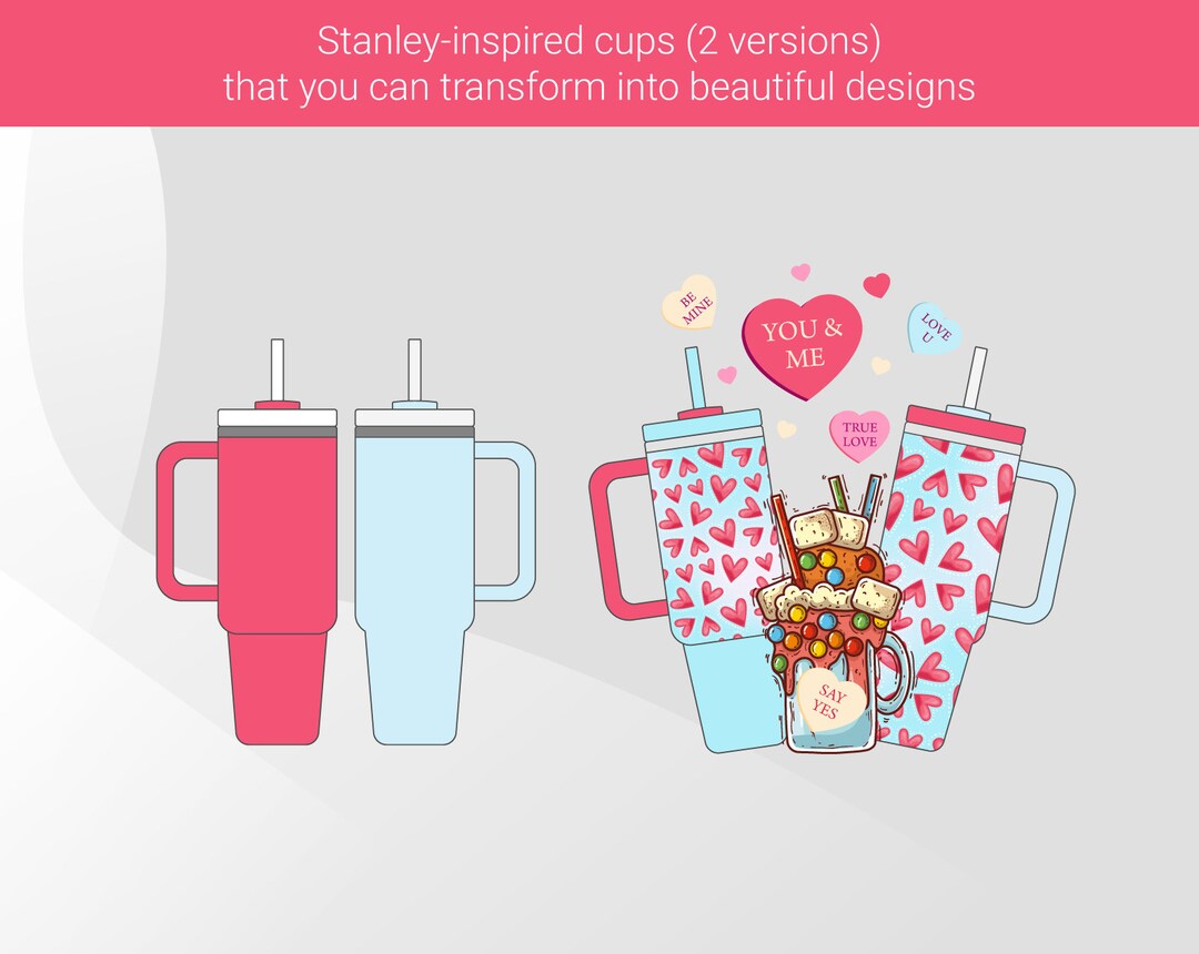 Stanley Cup SVG 2 Versions, 40oz Stanley Tumbler SVG, Stanley Cup ...