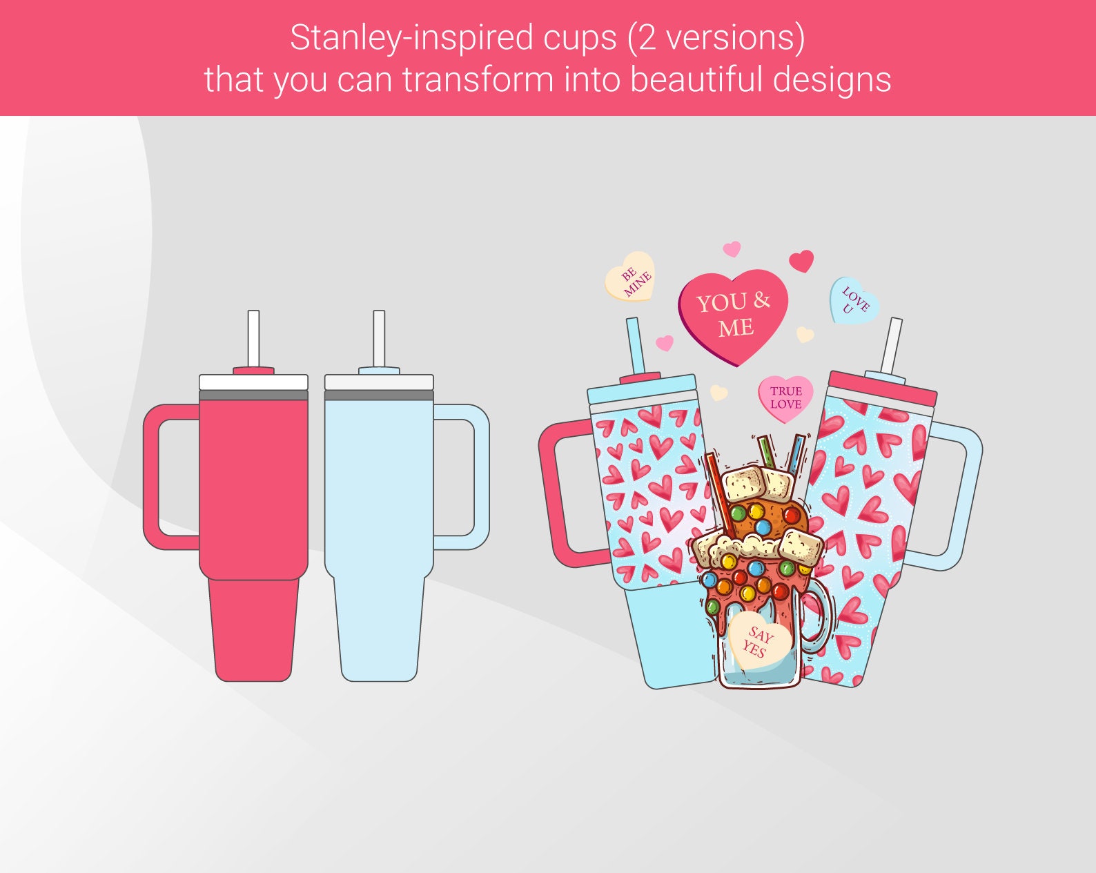 Stanley Cup SVG 2 Versions, 40oz Stanley Tumbler SVG, Stanley Cup ...