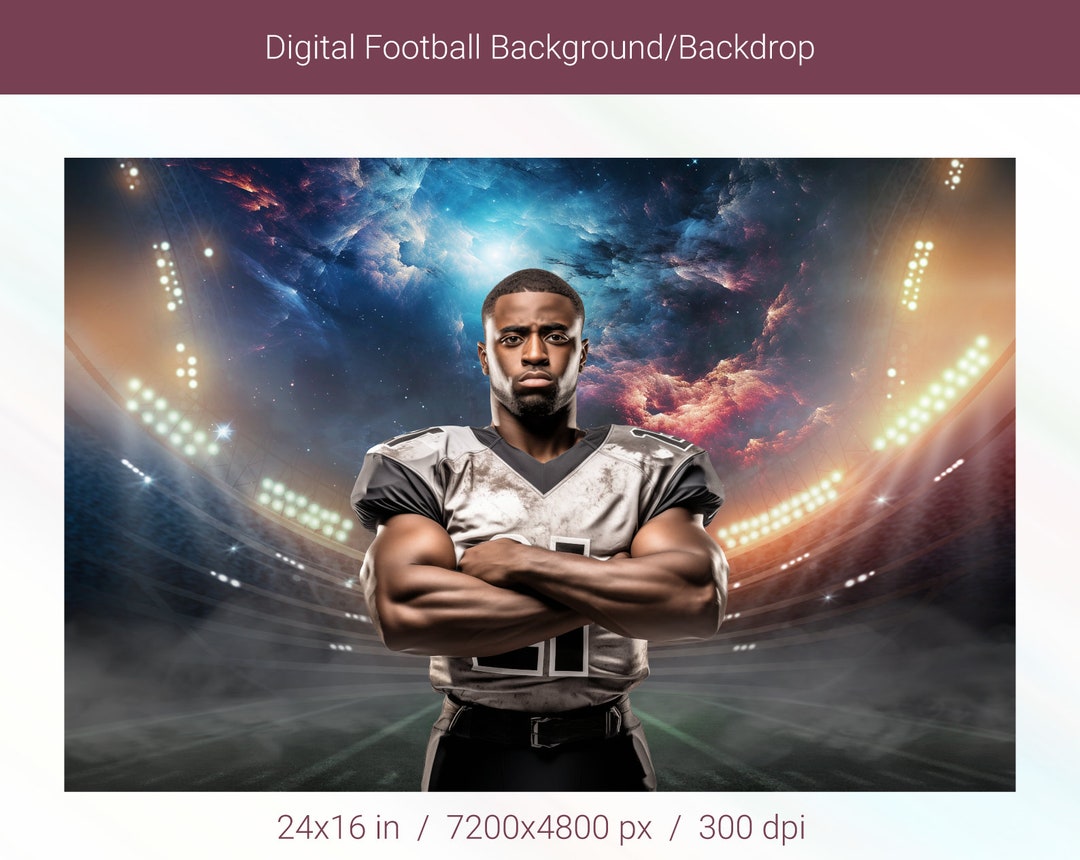 Football Professional Digital Background, Epic Galaxy Sky Football ...