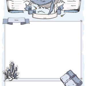 Space Whale Dnd Character Sheet – Cosmic Fantasy PDF - Etsy