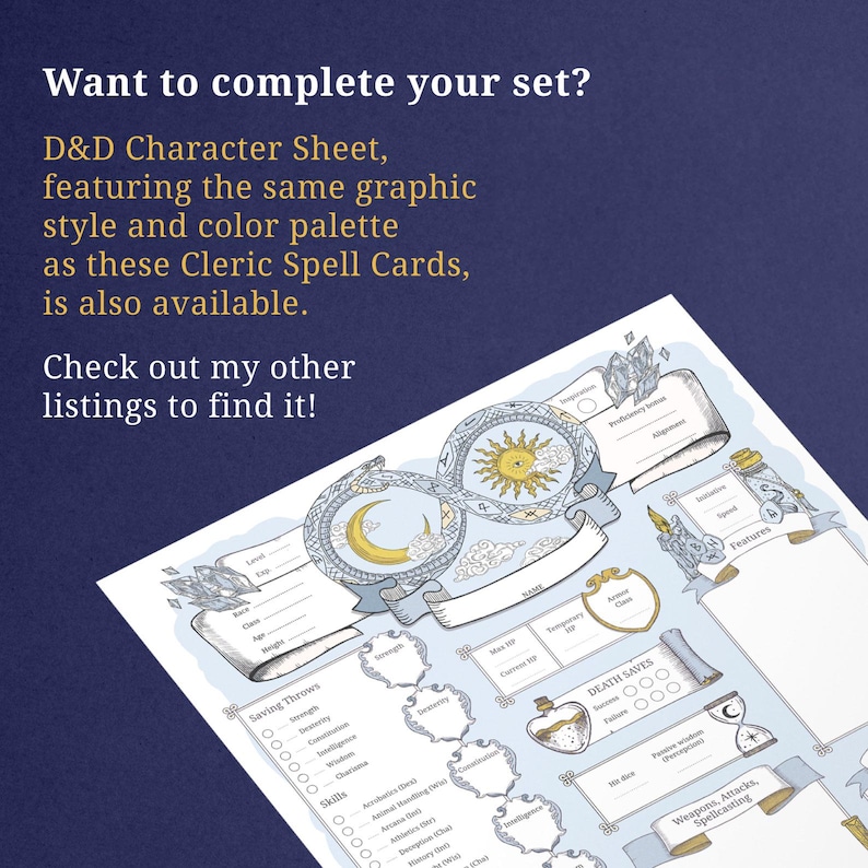 Dnd 5e Cleric Spell Cards – Tarot Size, Ouroboros Design (PDF) - Etsy