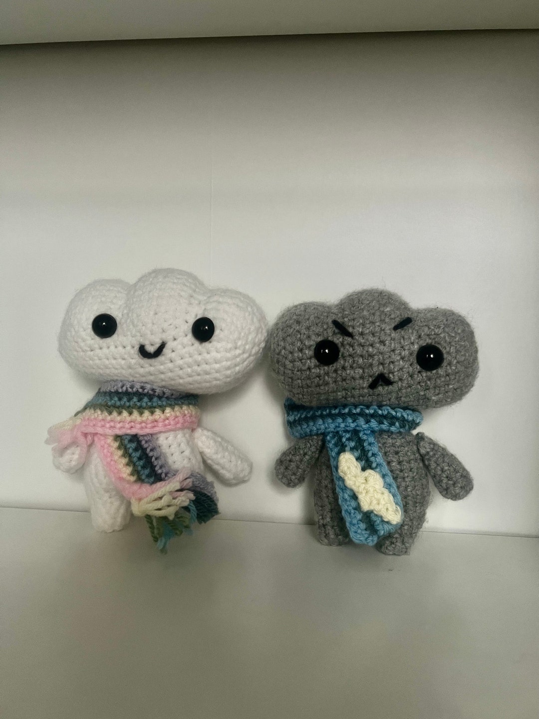 Happy & Grumpy Cloud Sprite Crochet - Etsy