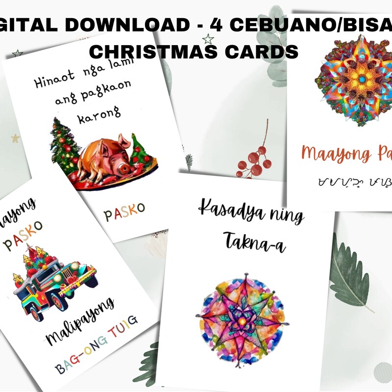 Filipino Christmas Card - Etsy
