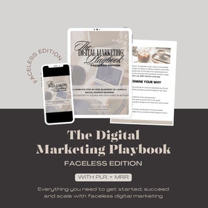 Faceless Marketing Playbook, Digital Marketing Course, Faceless Digital ...
