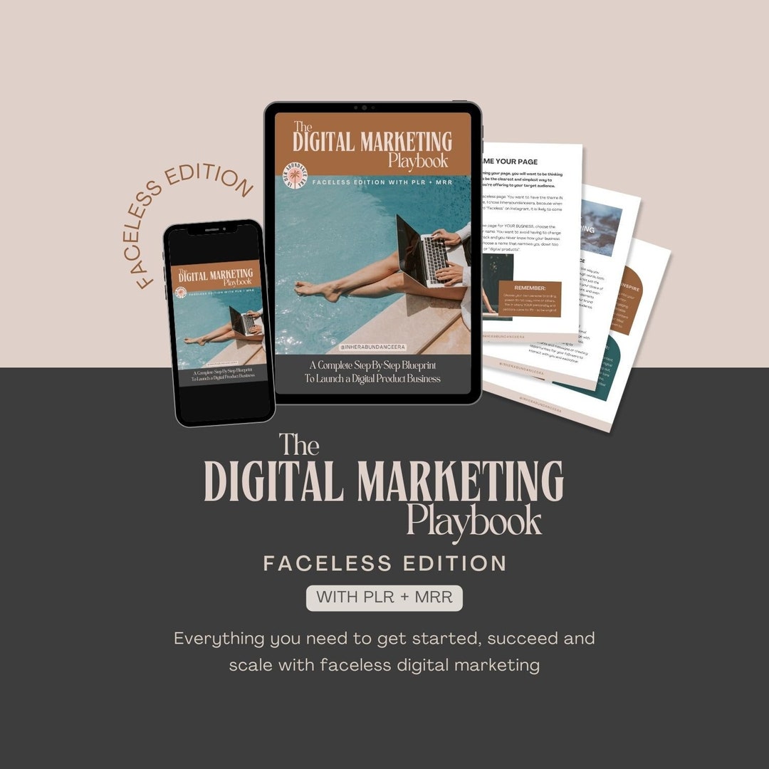 Faceless Digital Marketing Playbook, Digital Marketing Course, Faceless ...
