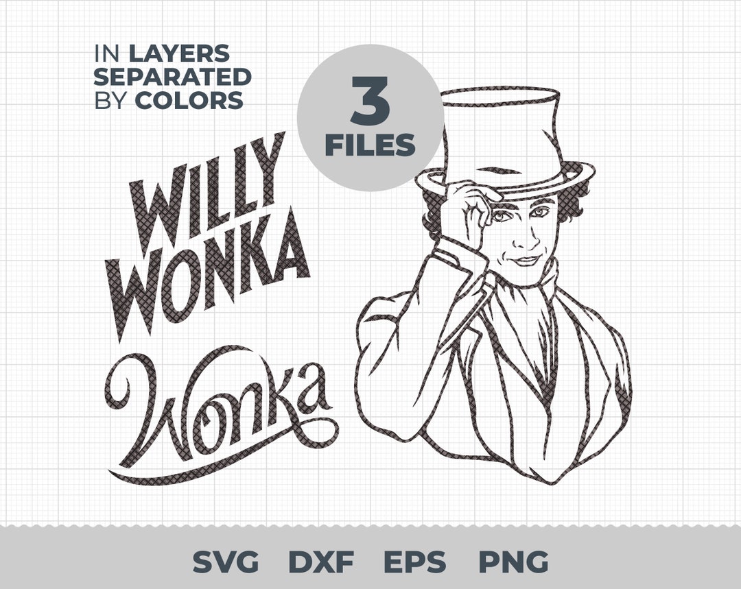 Wonka SVG Wonka 2023 película svg Logo Wonka svg Willy - Etsy España