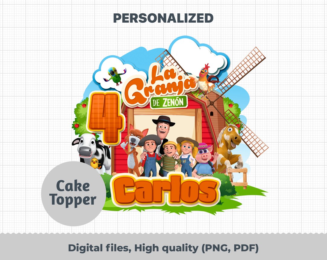 La Granja De Zenon Cake Topper, La Granja De Zenon Party Decoration, La ...